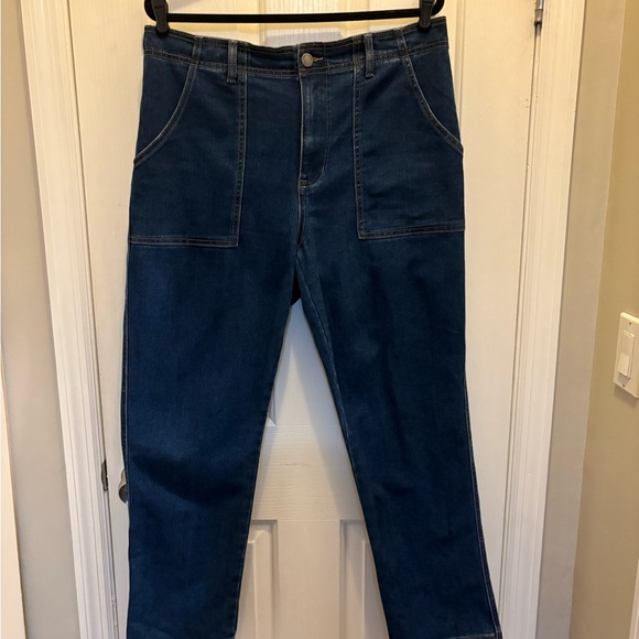 Knox Rose | Jeans | Knox Rose Dark Blue Straight Womens Jeans With No ...